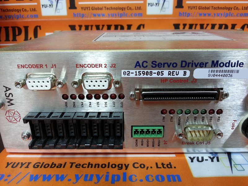 ASM 02-15908-05 REV B AC SERVO DRIVER MODULE - 裕益科技自動化設備可程式編碼器PLC分散式控制系統DCS